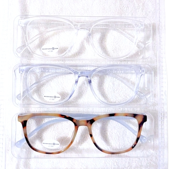 Max Studio | Accessories | 5 Max Studio Reading Glasses Readers Clear ...